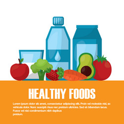 Healthy foods lifestyle Royalty Free Vector Image
