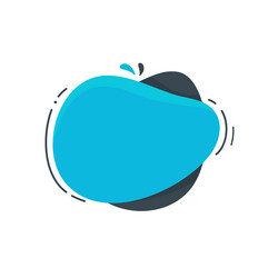 Liquid text box quote speech bubble flowing Vector Image