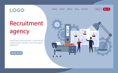 Recruitment icon searching for candidate Vector Image
