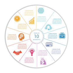 Ring Pie Charts with Numbers Vector Images (over 370)