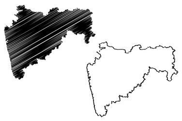 Maharashtra Map Outline Vector Images (over 170)