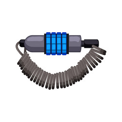 Bicycle lock set cartoon Royalty Free Vector Image