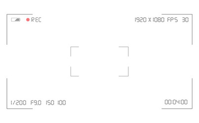 Video camera overlay Royalty Free Vector Image