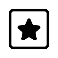 Chosen one icon line isolated on white background Vector Image