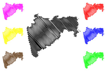 Maharashtra Map Outline Vector Images (over 170)
