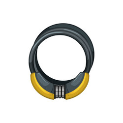 Bicycle lock set cartoon Royalty Free Vector Image