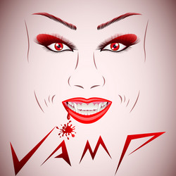 Girl Vampire Face Vector Images (over 490)