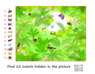 Spring Hidden Pictures For Kids
