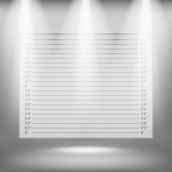 Police lineup mugshot background Royalty Free Vector Image