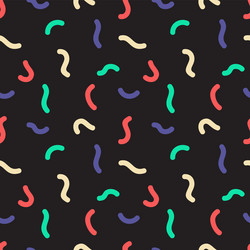 Abstract crunchy shapes seamless stripe pattern Vector Image