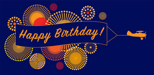 Airplane Banner Happy Birthday Flying Vector Images (52)