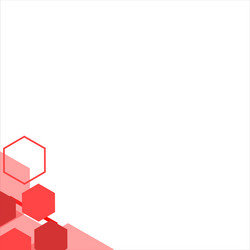 Hexagon shape corner Royalty Free Vector Image