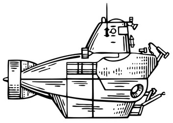 Submarine Drawing Vector Images (over 2,200)