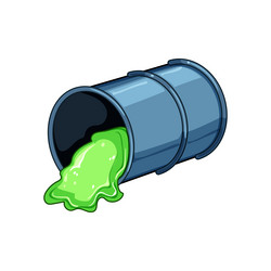 Environment hazard chemical waste cartoon Vector Image