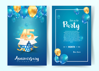 45th Birthday Vector Images (over 660)