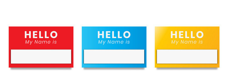 Free Name Tag Vector Images (over 220)