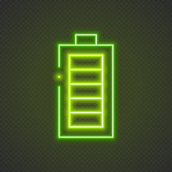 Set Sign Battery Neon Vector Images (over 1,000)