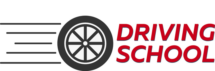 Driving school auto education Royalty Free Vector Image