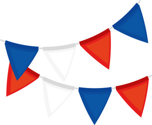 French banner pennant Royalty Free Vector Image