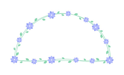 Floral pastel clematis arch frame botanical Vector Image