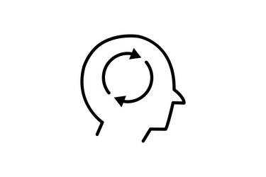 Mind refresh icon related to mental health Vector Image