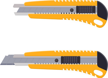 Office cutter knife cartoon Royalty Free Vector Image