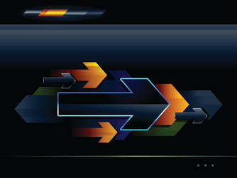 High tech arrow Royalty Free Vector Image - VectorStock