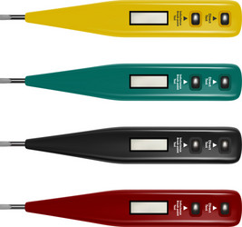 Screwdriver indicator with display Royalty Free Vector Image