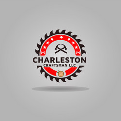 Wood cutter saw blade steel logo design Royalty Free Vector