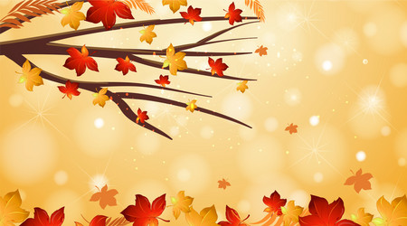 Background design template with leaves and trees Vector Image