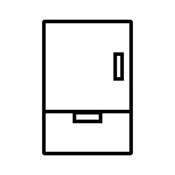 Refrigerator icon or fridge symbol Royalty Free Vector Image