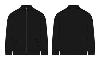 Tracksuits jacket template Royalty Free Vector Image