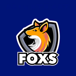 Fox roar mascot logo Royalty Free Vector Image