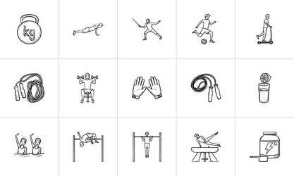 Doodles Workout Vector Images (over 3,600)