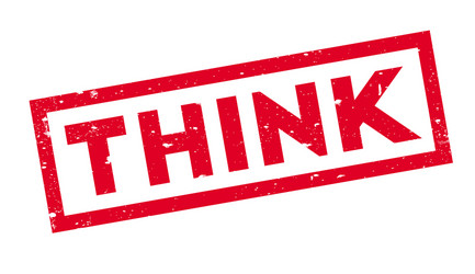 Think positive rubber stamp Royalty Free Vector Image