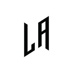 La logo monogram design template Royalty Free Vector Image