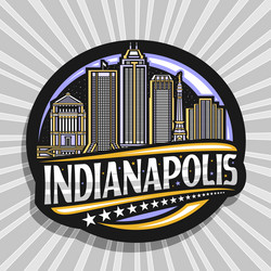 Logo for indianapolis Royalty Free Vector Image
