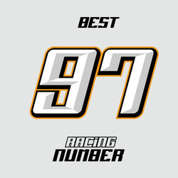 Racing Number Font Vector Images (over 3,900)