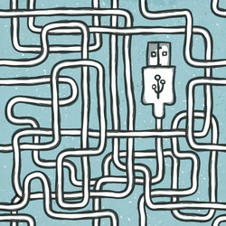 Tangled Wire Vector Images (over 1,200)