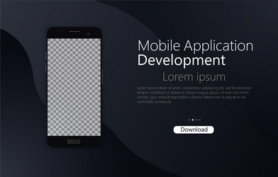 Smartphone phone layout Royalty Free Vector Image