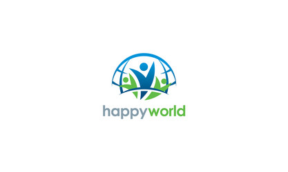 People Happy World Logo Vector Images (over 4,500)