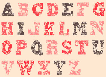 Alphabet letters Royalty Free Vector Image - VectorStock