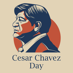 Banner for cesar chavez day Royalty Free Vector Image