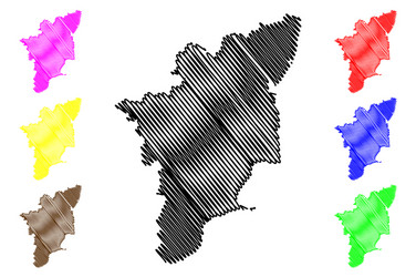 Tamil Nadu Map Vector Images (over 380)