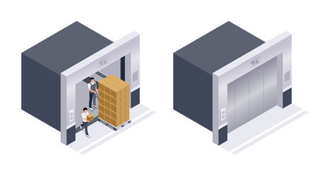 Isometric Elevator Vector Images (over 880)