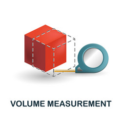 Height measurement icon 3d from measurement Vector Image