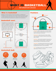 Basketball infographics set Royalty Free Vector Image