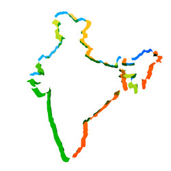 Map Tricolor Indian Vector Images (over 320)