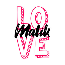 Malik Royalty Free Vector Image - VectorStock