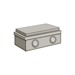 Electricity junction box cartoon Royalty Free Vector Image